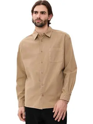 A.p.c. A. P.c. Chemise Malo Logo Shirt - Baa Beige