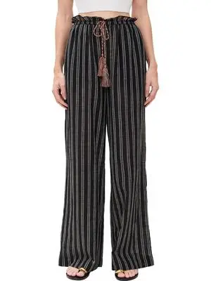 Ulla Johnson Josephine Coverup Pants - Noir Stripe