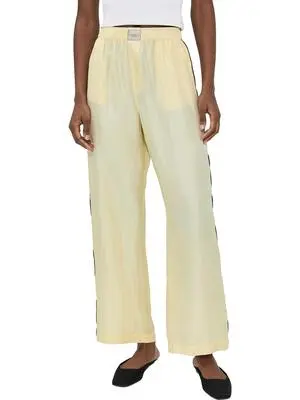 Comme Si La Alta Silk Boxer Pants - Butter/black