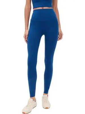 Beyond Yoga Spacedye Caught In The Midi High Waist Ankle Leggings - Marine Blue Heather