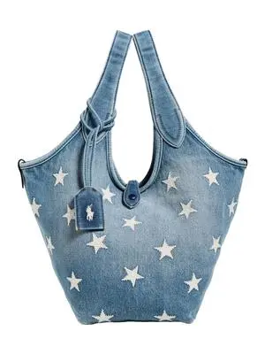 Polo Ralph Lauren Denim Stars Play Medium Tote - Christy Wash