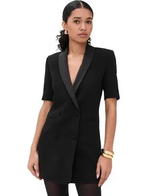 FLEUR DU MAL Short Sleeve Blazer - Black