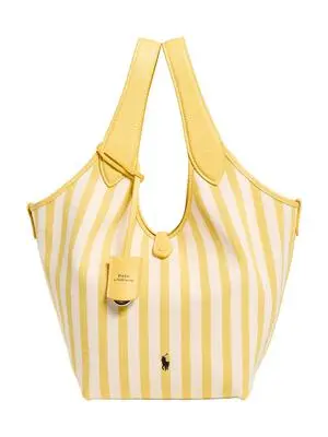Polo Ralph Lauren Canvas-poly Tote - Collegiate Yellow/white