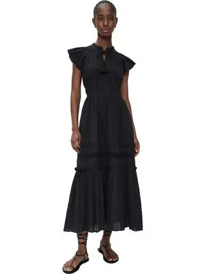 CLEOBELLA Indira Ankle Maxi Dress - Black
