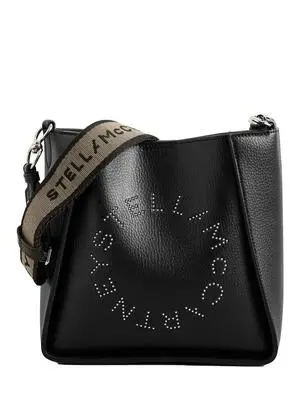 Stella McCartney Studded Logo Crossbody Bag - Black