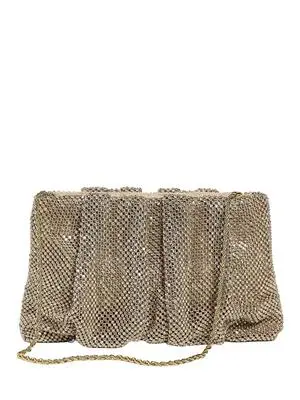 LOEFFLER RANDALL Serena Gathered Clutch - Shadow Gold