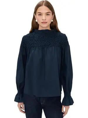 Merlette Majorelle Top - Navy