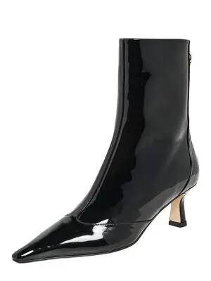 AeydĒ Sila Patent Calf Leather Booties - Black