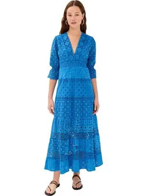 Temptation Positano Wasabi Dress - Cobalt
