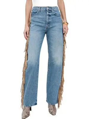 MOTHER Fringe Detail Jeans - Folk Star