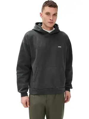 Obey Heavyweight Fleece Hoodie - Pigment Pirate Black