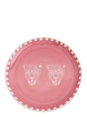 Carolina K Tiger Appetizer Plate - Pink