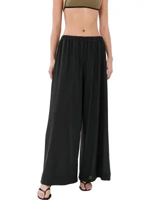 Staud Marza Wide Leg Pants - Black