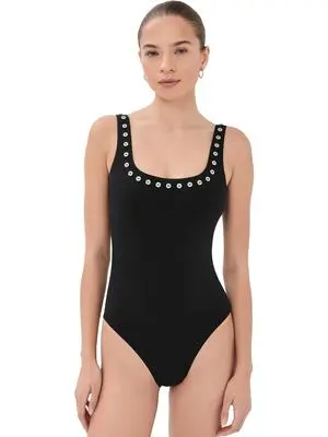 Staud Lea One-piece Swimsuit - Black