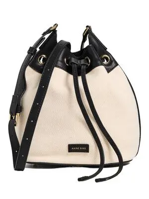 ANINE BING Mini Alana Bucket Bag - Natural