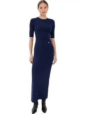 Stella McCartney Fluid Jersey Long Dress - Indigo