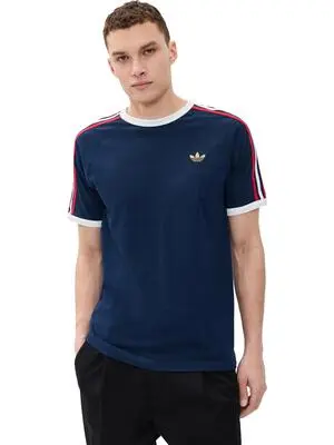 Adidas 3s Nations Tee - Night Indigo/better Scarlet/wh