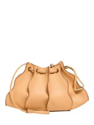 Ulla Johnson Adria Pleated Wave Mini Crossbody Bag - Lotus