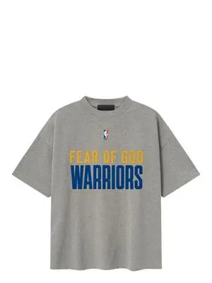 Fear Of God Fear Of God Essentials X NBA Warriors 90's Tee Grey