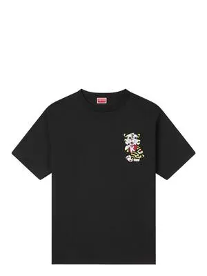 Kenzo Embroidered Oversize T-shirt - Black
