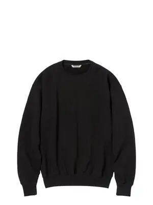 Auralee Smooth Soft Bd Sweatshirt - Black