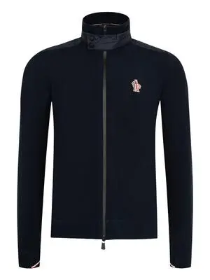 Moncler Zip Up Cardigan - Blue