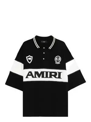 Amiri Oversized Polo - Black