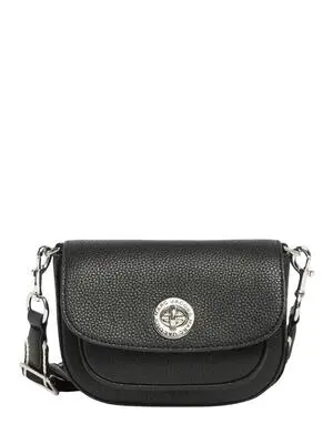Marc Jacobs Signet Turnlock Small Saddle Bag - Black