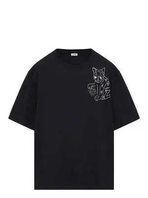 Loewe Loose Fit T-shirt - Black