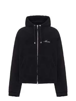 Amiri Bones Fleece Zip Hoodie - Black