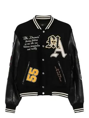 Amiri Varsity Patch Jacket - Black