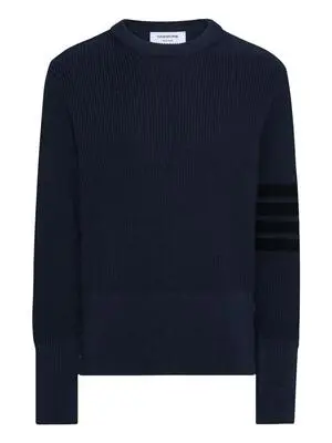 Thom Browne 4-bar Stripe Crewneck Pullover - Blue