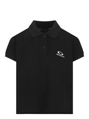 Balenciaga Short-sleeve Polo T-shirt - Black