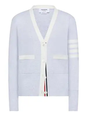 Thom Browne Milano Classic V-neck Cardigan - Grey