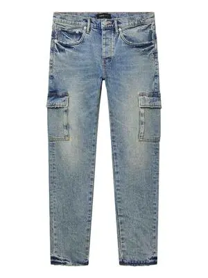 PURPLE BRAND Stone Cargo Skinny Fit Jeans - Blue