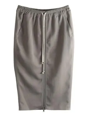 Rick Owens Gonna Zipped Short Pillar Skirt - Brown