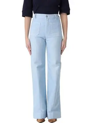 Victoria Beckham Wide Leg Jeans - Blue
