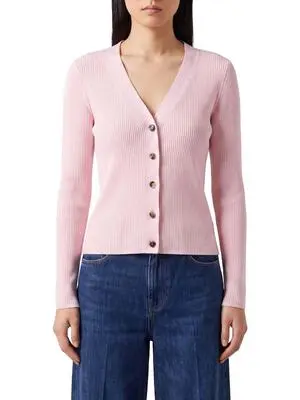 Max Mara Max Mara Ribbed Cardigan Pink