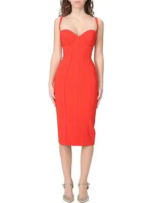 Elisabetta Franchi Pencil Dress - Orange