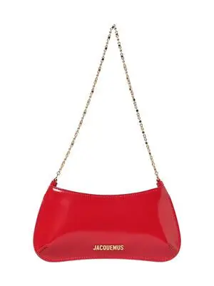 Jacquemus Shoulder Bag With Chain Strap Red
