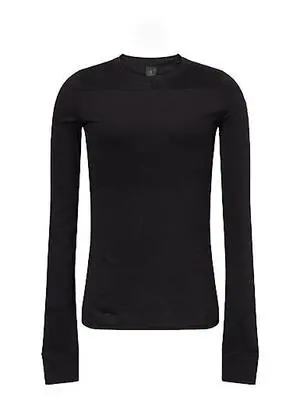 RICK OWENS X MONCLER Moncler X Rick Owens Girder Long-sleeve Cotton T-shirt - Black