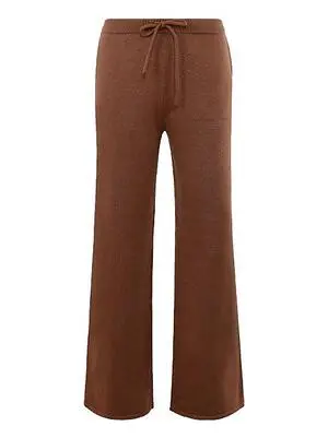 House Of Cb Chelsea Wide-leg Knitted Trousers - Camel
