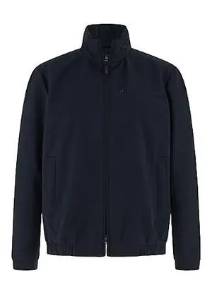 Boggi Milano Technical Woven Bomber Jacket - Navy Blue