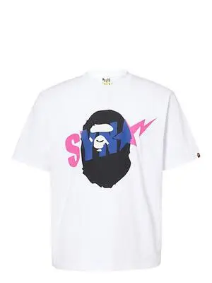 A BATHING APE X Spotify X Syna Ape Head Relaxed-fit Cotton-jersey T-shirt - White