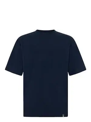 Boggi Milano S-cafè® Relaxed-fit Stretch Cotton-blend T-shirt - Navy Blue
