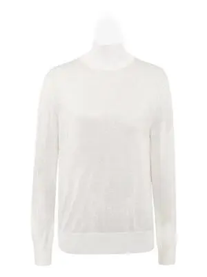House Of Cb Polo-neck Silk And Wool Jumper - White