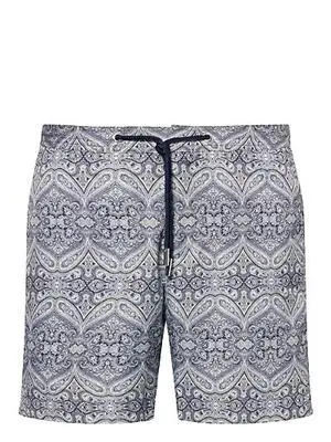 Orlebar Brown Bulldog Drawcord Printed Swim Shorts - Night Iris