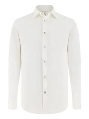 Boggi Milano Regular-fit Cotton-silk Shirt - White