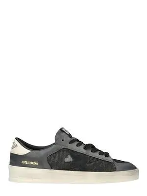 GOLDEN GOOSE Stardan Suede And Mesh Trainers - Grey/m.cmb