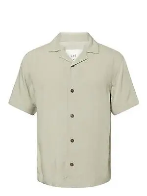 CHE Valbonne Camp-collar Woven Shirt - Sage